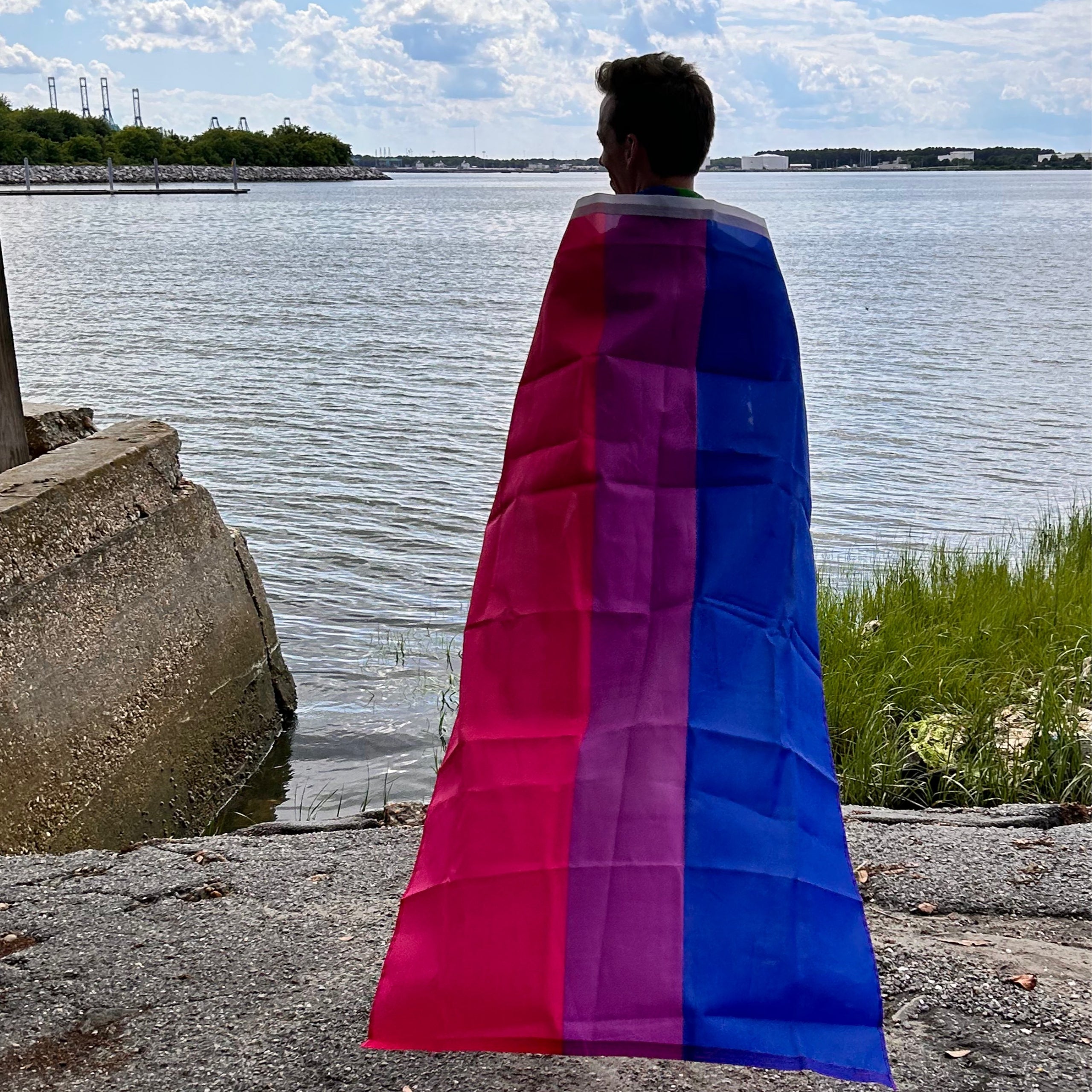 Bisexual PRIDE FLAG/CAPE | Norfolk Candle Co.